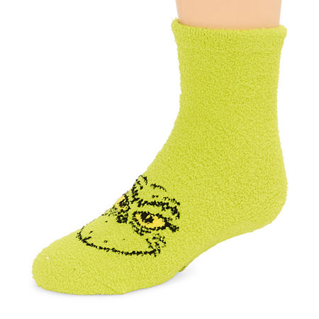 Click here for Unisex 1 Pair Toddler Grinch Crew Socks  One Size... prices