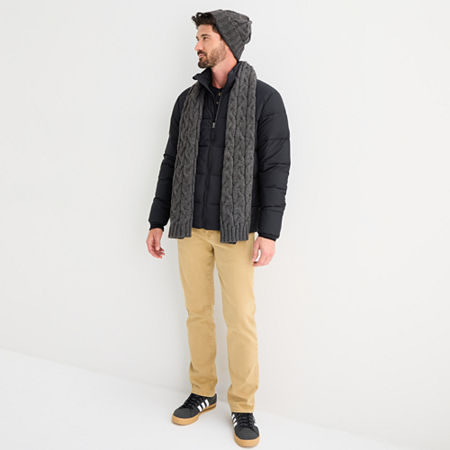 Click here for St. Johns Bay Cable Knit Hat & Scarf  One Size  Gr... prices