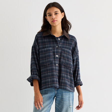 Click here for Arizona Womens Juniors Midweight Shirt Jacket  Med... prices