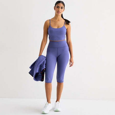 Click here for Xersion Twist Cutout Long Line Bra  Large  Blue prices