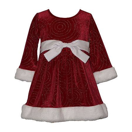 Click here for Bonnie Jean Baby Girls Long Sleeve Velvet Fit + Fl... prices