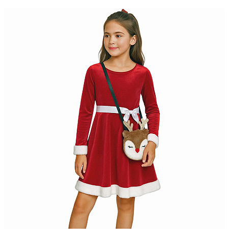 Click here for Lilt Little & Big Kid Girls Long Sleeve Fitted Sle... prices