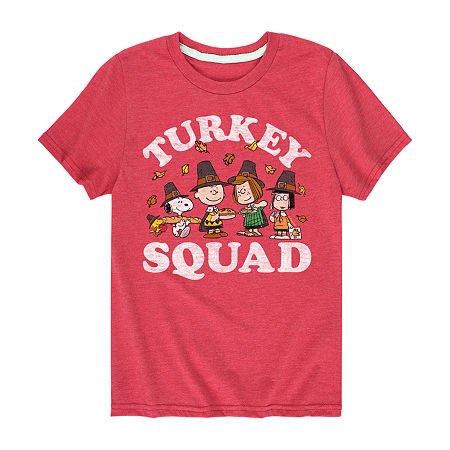 Click here for Little & Big Kid Boys Crew Neck Short Sleeve Peanu... prices