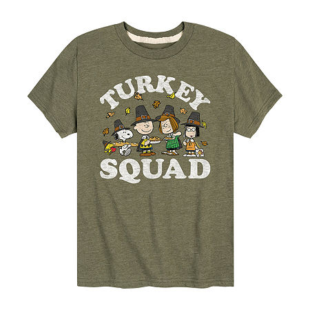 Click here for Little & Big Kid Boys Crew Neck Short Sleeve Peanu... prices