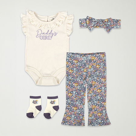 Click here for Baby Essentials Daddys Girl Baby Girls 2-pc. Pant... prices