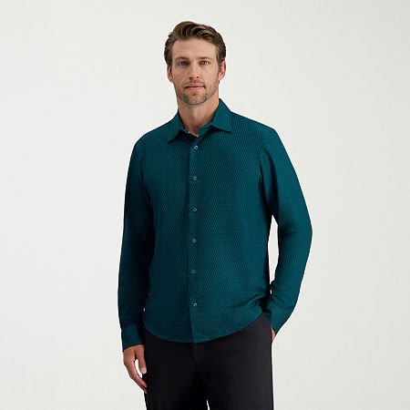 Click here for Haggar Performance Mens Long Sleeve Slim Fit Butto... prices