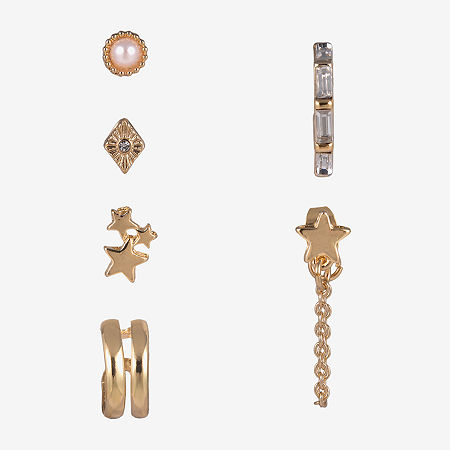 Click here for Arizona Gold Tone Womens 16mm Star Single Earring... prices