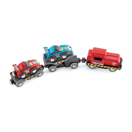 Click here for Hape Wooden Race Car Transporter Truck  One Size... prices