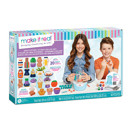 Click here for Make It Real Mini Pottery Studio Deluxe Set - Mult... prices
