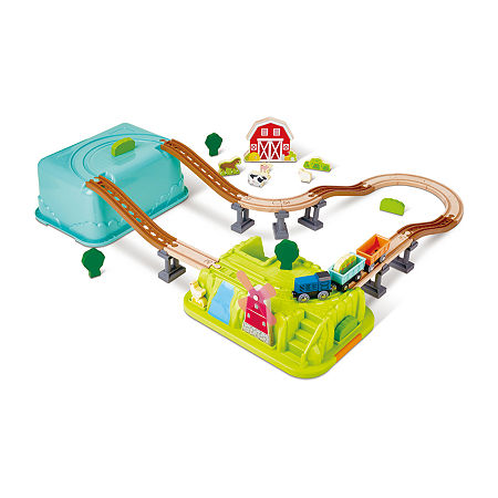 Click here for Hape Wooden Set With Plastic Tracks And Farm Acces... prices