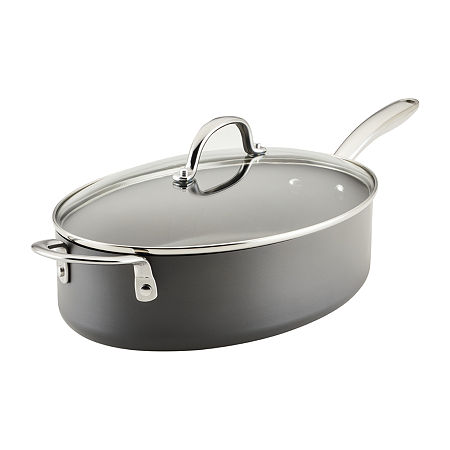 Rachael Ray Professional 5-qt. Saute Pan with Lid  One Size  Gray