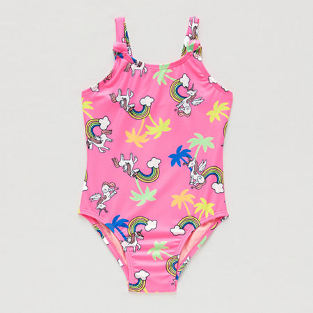 Click here for Okie Dokie Unicorn Toddler Girls One Piece Swimsui... prices