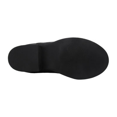 Pop Little & Big Girls Anaelle Flat Heel Booties, Color: Black - JCPenney