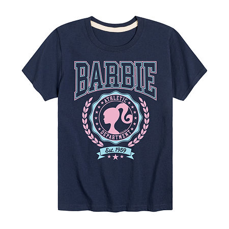 Click here for Big Kid Girls Crew Neck Short Sleeve Barbie T-Shir... prices