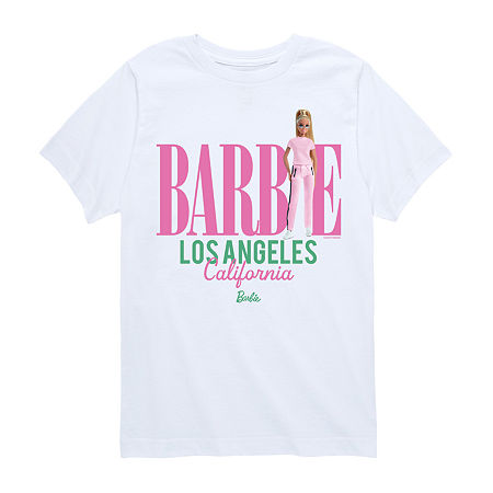 Click here for Big Kid Girls Crew Neck Short Sleeve Barbie T-Shir... prices