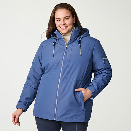 Click here for Free Country Womens Plus Hooded Water Resistant Wi... prices