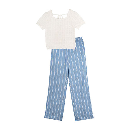 Click here for Rare Editions Big Kid Girls 2-pc. Pant Set  16  Bl... prices
