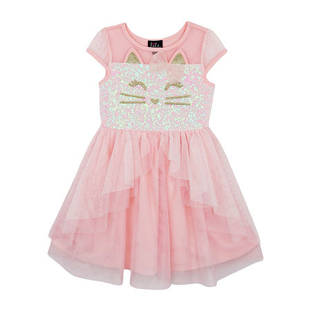 Click here for Lilt Little Girls Short Sleeve Cape Sleeve Tutu Dr... prices