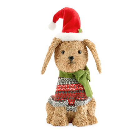 Click here for Martha Stewart Sisal Sitting Dog Christmas Tableto... prices