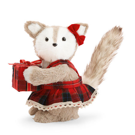Click here for North Pole Trading Co. Sisal Girl Fox Christmas Ta... prices