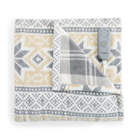 Click here for Beautyrest Ultra-Soft Plush Reversible Heated Thro... prices
