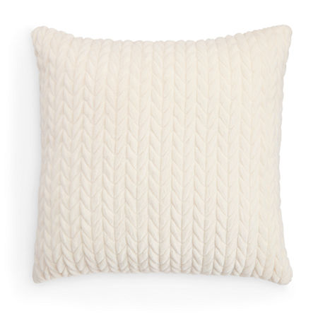 Click here for Fieldcrest Faux Mink Square Throw Pillow  One Size... prices