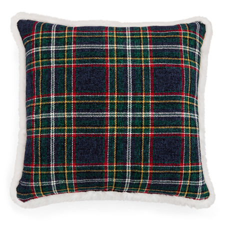 Click here for North Pole Trading Co. Chenille Plaid 22x22 Throw... prices