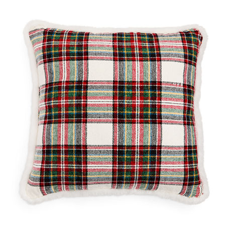 Click here for North Pole Trading Co. Chenille Plaid 22x22 Throw... prices