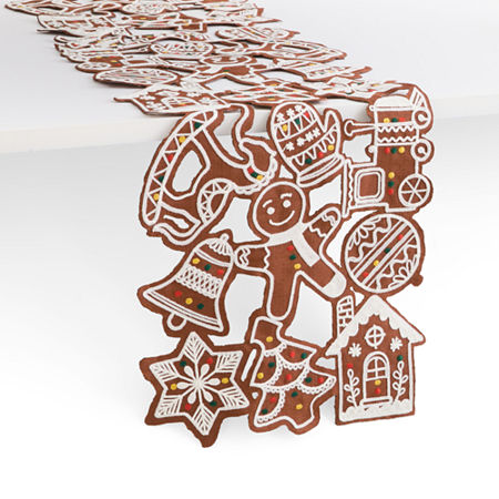 Click here for Homewear Gingerbread Table Runner  One Size  Brown prices