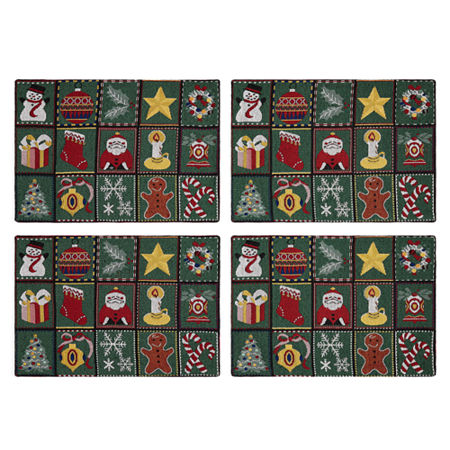 Click here for Homewear Christmas Fun 4-pc. Placemat  One Size  G... prices
