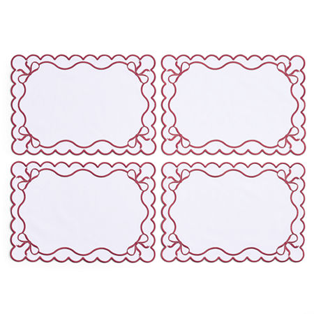Click here for Homewear Embroidered Bow 4-pc. Placemat  One Size... prices