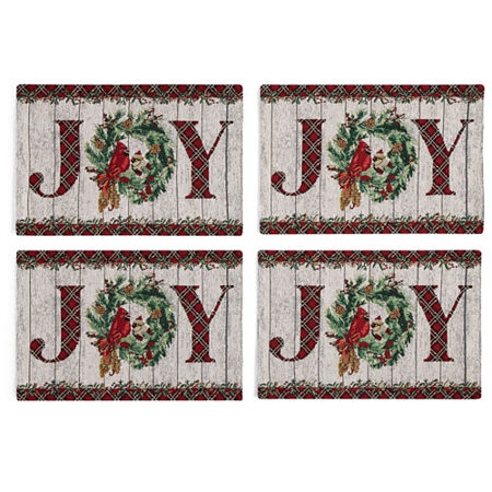 Click here for Homewear Joy 4-pc. Placemat  One Size  Multiple Co... prices