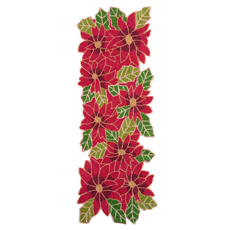 Click here for Homewear Festive Beaded Poinsettia Centerpiece Tab... prices