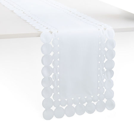 Click here for Homewear Bubble Table Runner  One Size  White prices