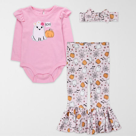 Click here for Baby Essentials Halloween Baby Girls 3-pc. Baby Cl... prices