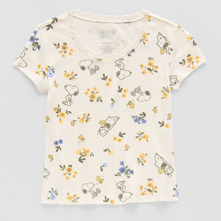 Click here for Little & Big Kid Girls Scoop Neck Short Sleeve Ove... prices