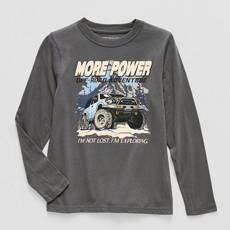 Click here for Thereabouts Little & Big Kid Boys Crew Neck Long S... prices