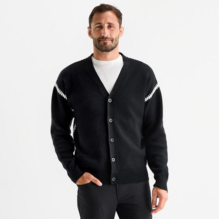 Click here for Stylus Mens V Neck Long Sleeve Button Open Front C... prices