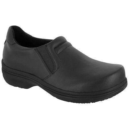 Easy Works by Easy Street Bind Slip-on Clogs - Black