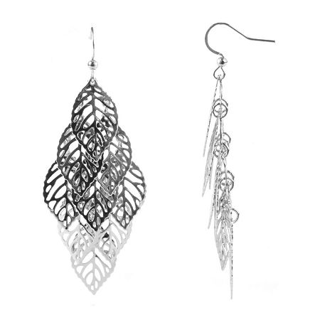 Click here for Bold Elements Leaf Womens Drop Earrings  One Size... prices