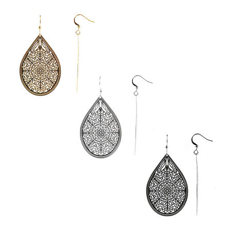 Click here for Bold Elements Womens 3 Pair Earring Set  One Size... prices