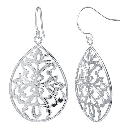Click here for Silver Reflections Pure Silver Over Brass Pear Dro... prices