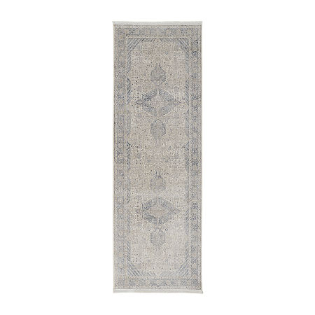 Click here for Feizy Marquette R3775 28 x 10 Runner Area Rug - Gr... prices