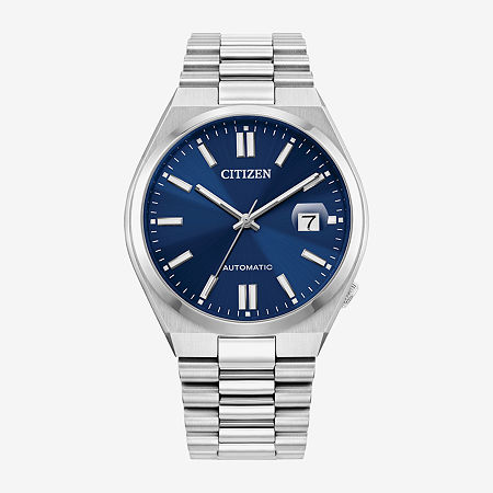 Citizen Mens Tsuyosa Automatic Stainless Steel Bracelet Watch 40mm - Silver-tone