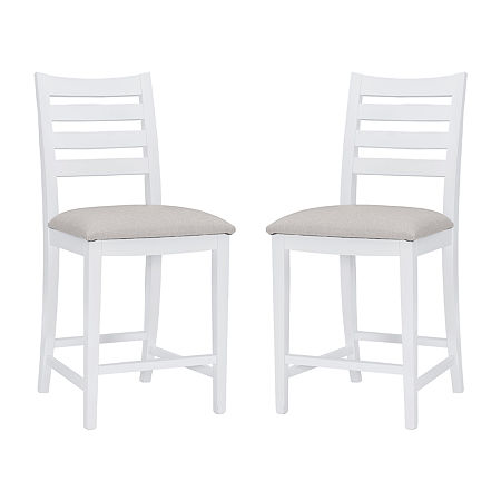 Click here for Foden 2-pc. Counter Height Bar Stool  One Size  Wh... prices