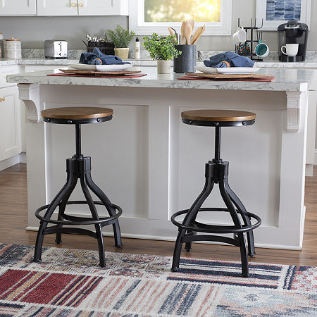 Click here for Hoboken 2-pc. Swivel Bar Stool  One Size  Brown prices
