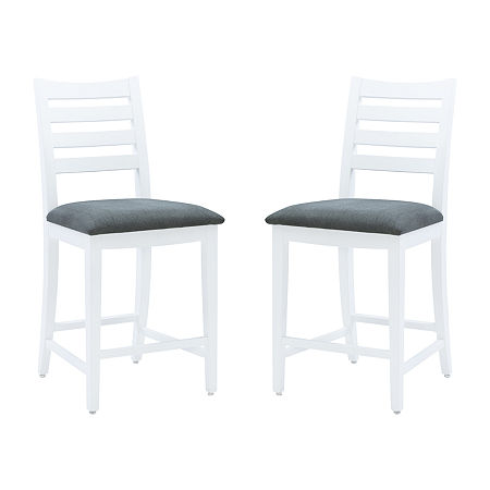 Click here for Foden 2-pc. Counter Height Bar Stool  One Size  Wh... prices