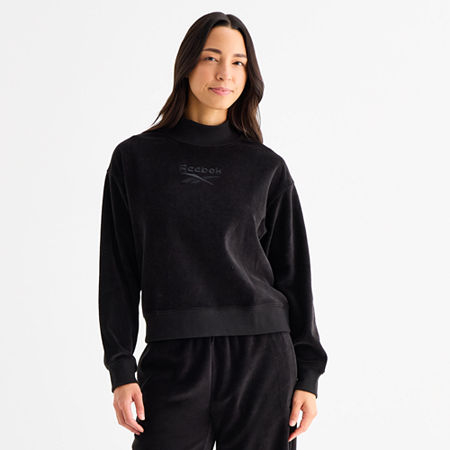 Click here for Reebok Womens Long Sleeve Velour Mock Neck Top  La... prices