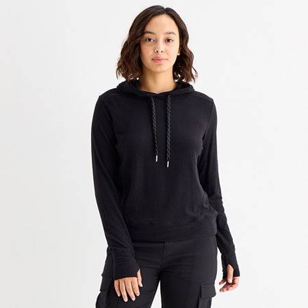 Click here for Stylus Womens Long Sleeve Hoodie  X-large  Black prices