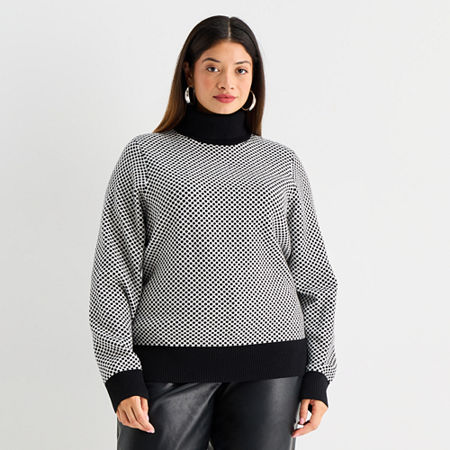 Click here for Worthington Plus Womens Turtleneck Long Sleeve Pul... prices